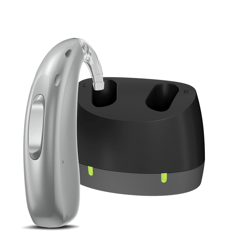 M-CORE B-Li rechargeable BTE hearing aids | Rexton