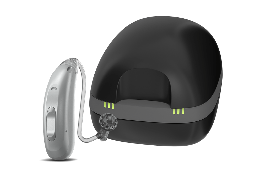 M-CORE B-Li rechargeable BTE hearing aids | Rexton